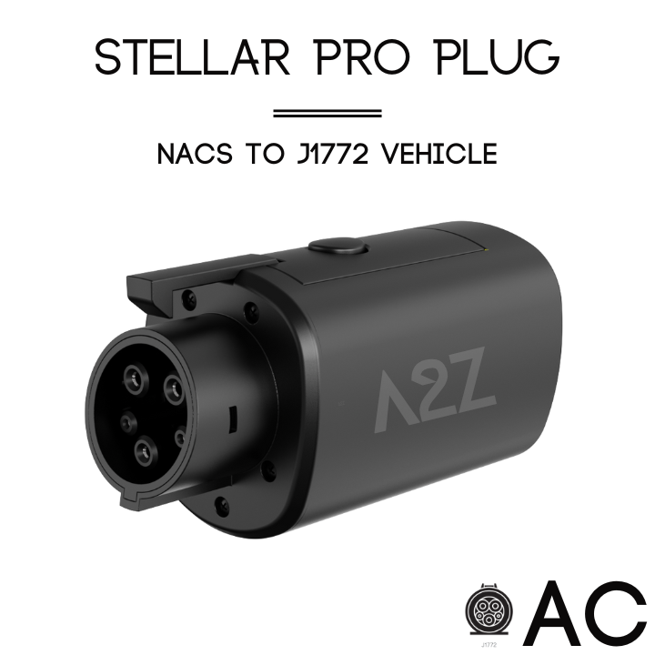 NACS Charger To J1772 Vehicle | AC | The Stellar Pro Plug – A2Z EV